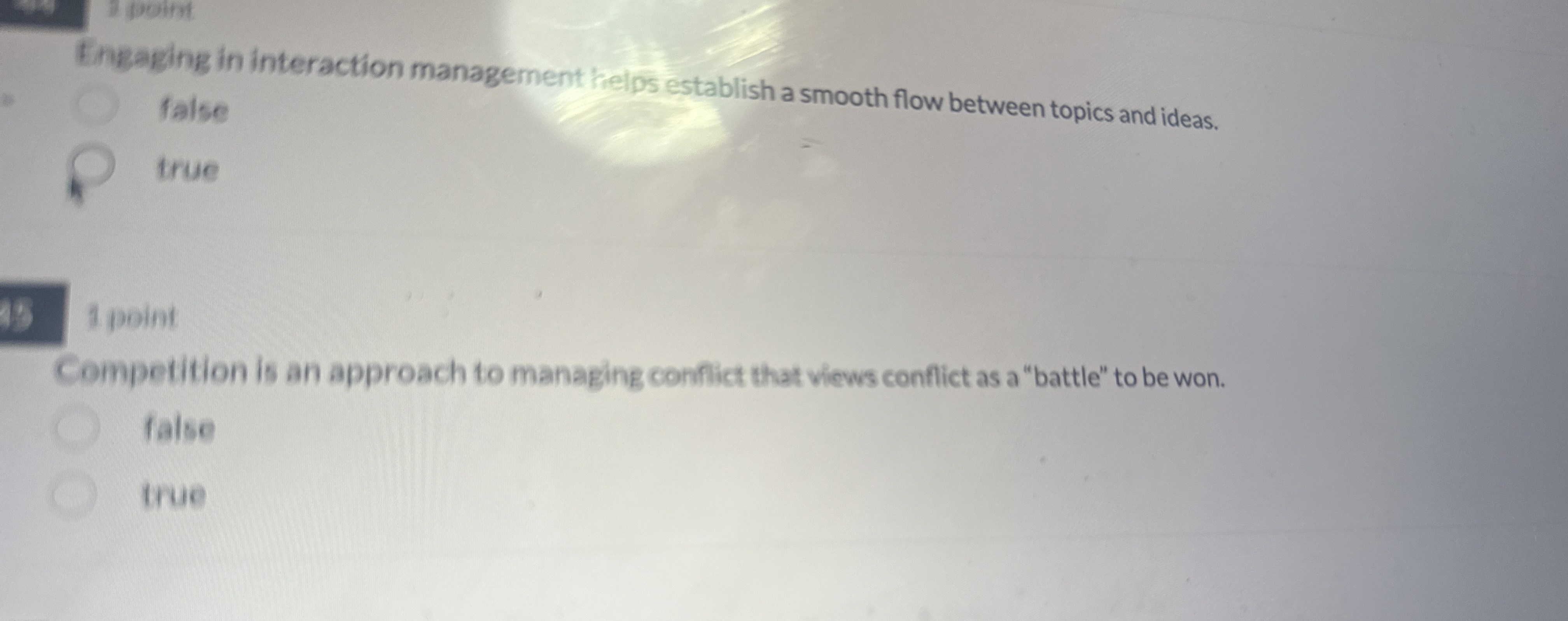 Solved Engaging in interaction management helps establish a | Chegg.com