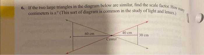 Solved 6. If the two large triangles in the diagram below | Chegg.com