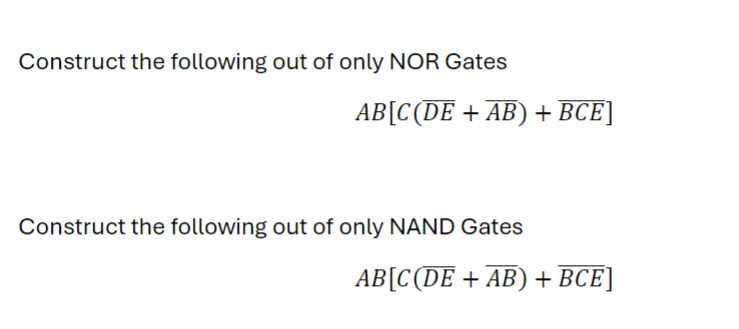 Solved Show how the following expressions can be | Chegg.com