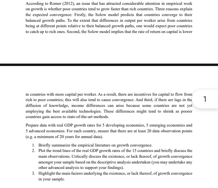 Solved According to Romer (2012), ﻿an issue that has | Chegg.com