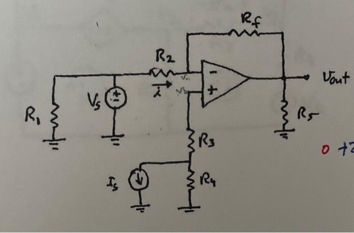 Solved find value of "Vout". find power dissipated in R1, | Chegg.com