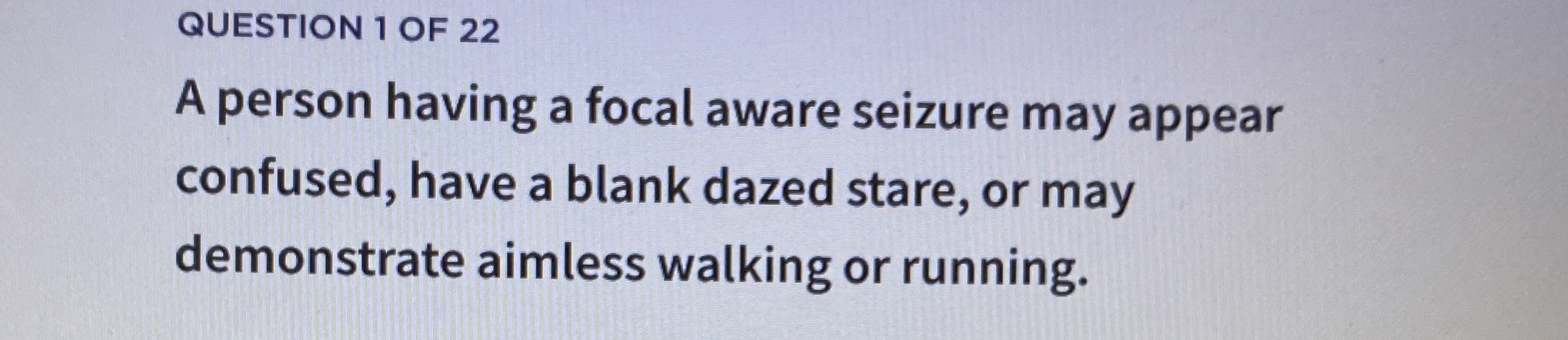 High Quality SOLUTION QUESTION 1 ﻿OF 22A person having a focal aware ...