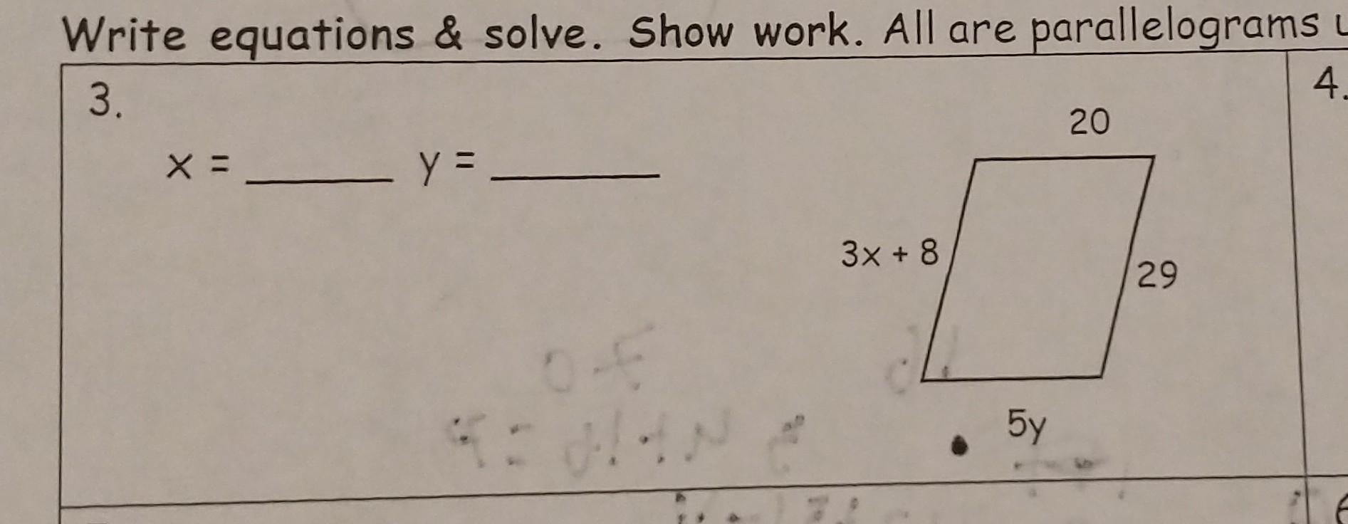 Solved Write equations \& solve. Show work. All are | Chegg.com