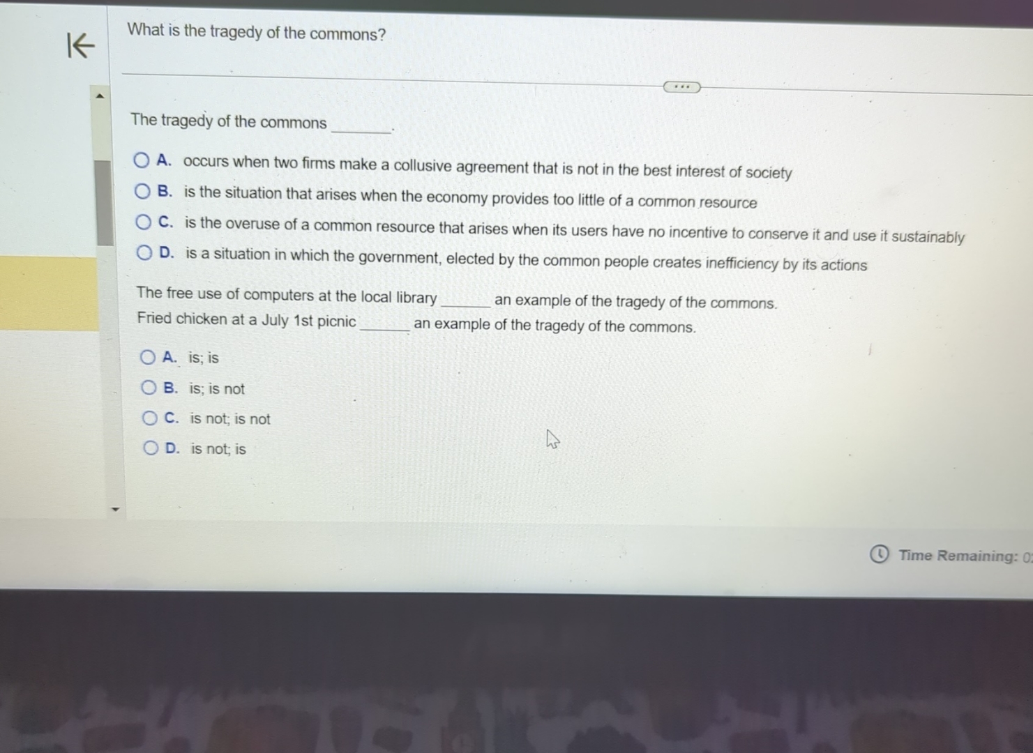Solved What is the tragedy of the commons?The tragedy of the | Chegg.com