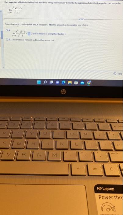 Solved limx→1x2−1x2+2x−3 A. limx→1x2−1x2+2x−3= Trpe we Whyer | Chegg.com