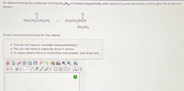 Solved An alkene having the molecular formula C11H22 is | Chegg.com