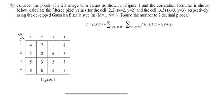 b) Consider the pixels of a 2D image with values as | Chegg.com