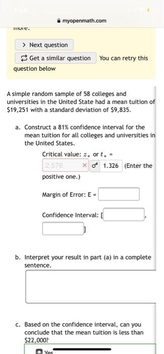 Solved myopenmath.com HTUIE. > Next question Get a similar | Chegg.com