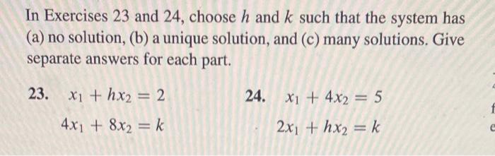 Solved In Exercises 23 and 24 , choose h and k such that the | Chegg.com