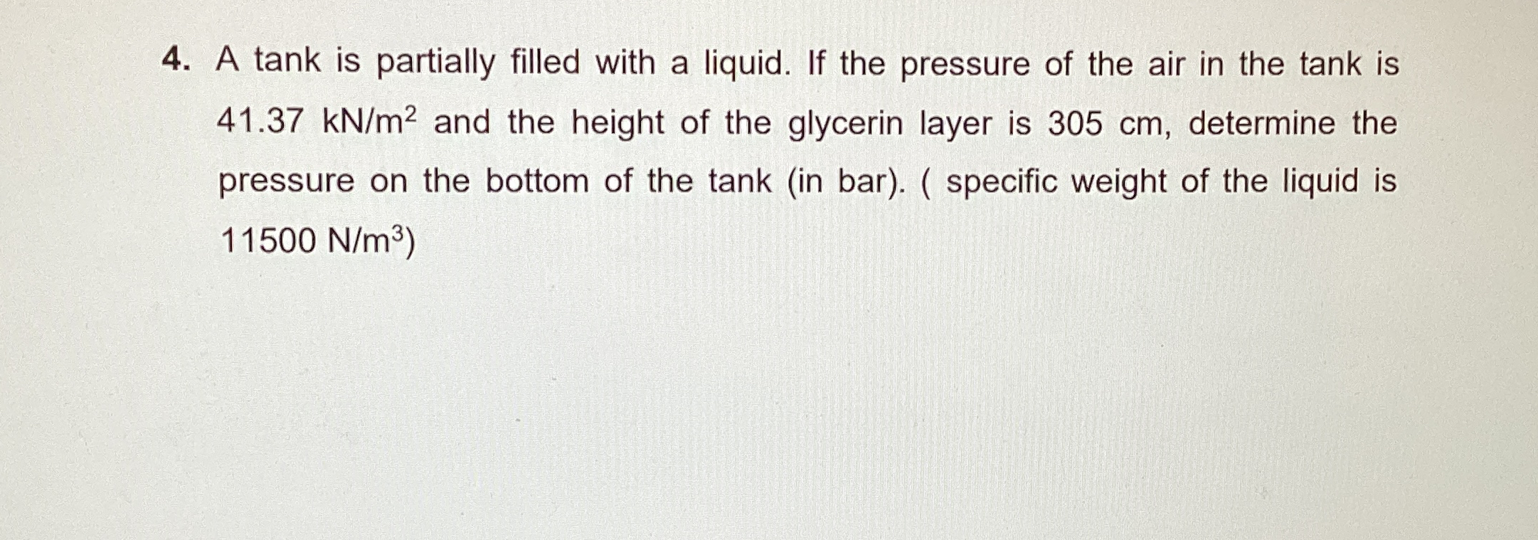 Solved A tank is partially filled with a liquid. If the | Chegg.com
