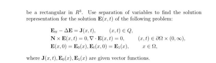 Solved Part I 60 Points Find The Solution Of Maxwells