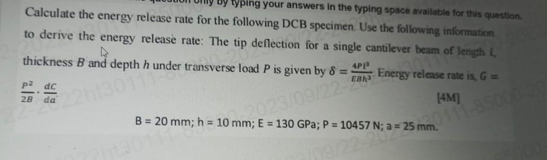 Solved Use the following information the tip deflection for | Chegg.com