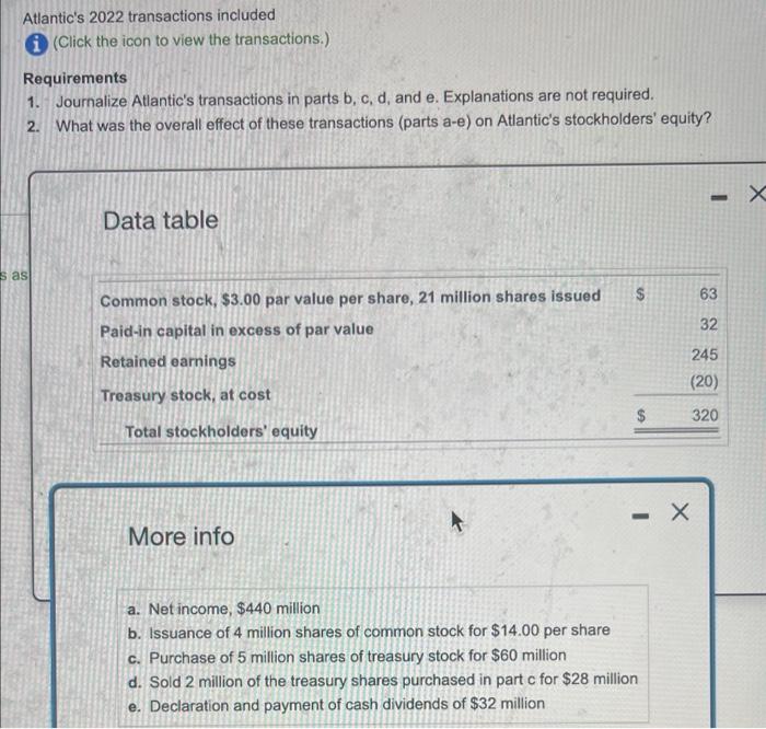 Solved Requirement 1. Journalize Atlantic's transactions in | Chegg.com
