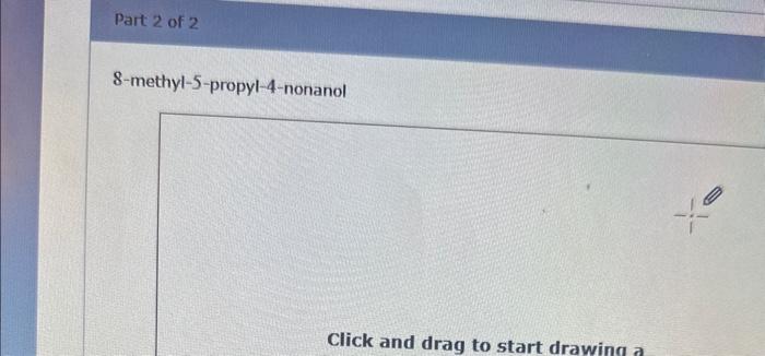 Solved Draw each structure. Part 1 of 2 | Chegg.com