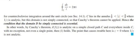 Solved = 2 for counterclockwise integration around the unit | Chegg.com