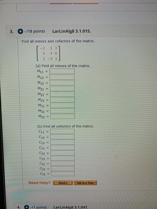 Solved please box the answers so i understand what is for | Chegg.com