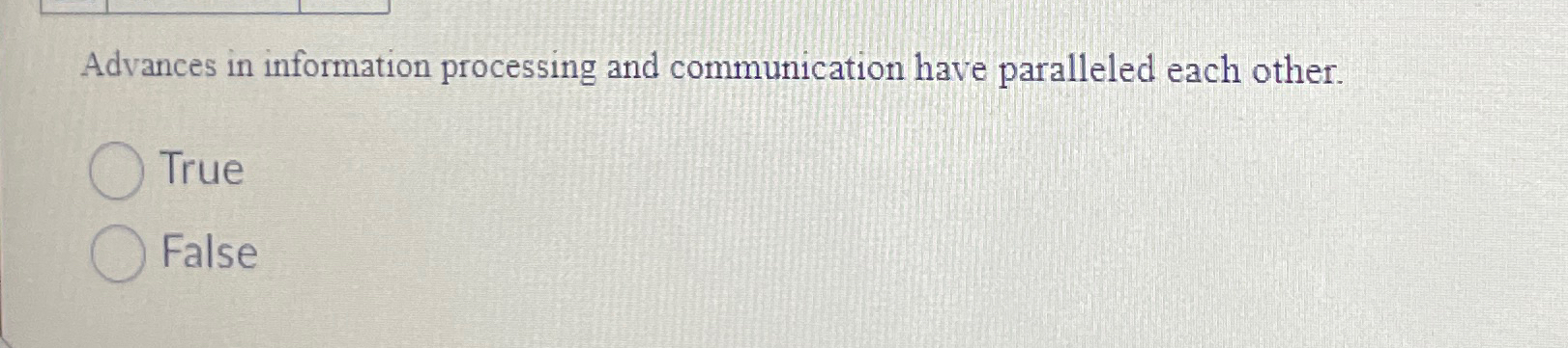 Solved Advances in information processing and communication | Chegg.com