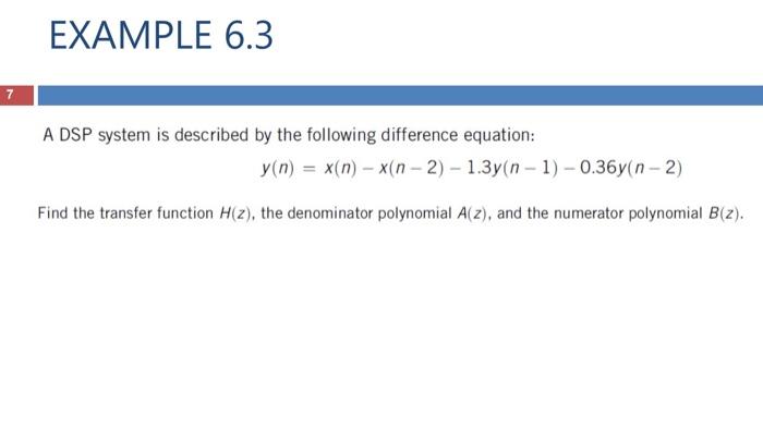 Solved A DSP system is described by the following difference | Chegg.com