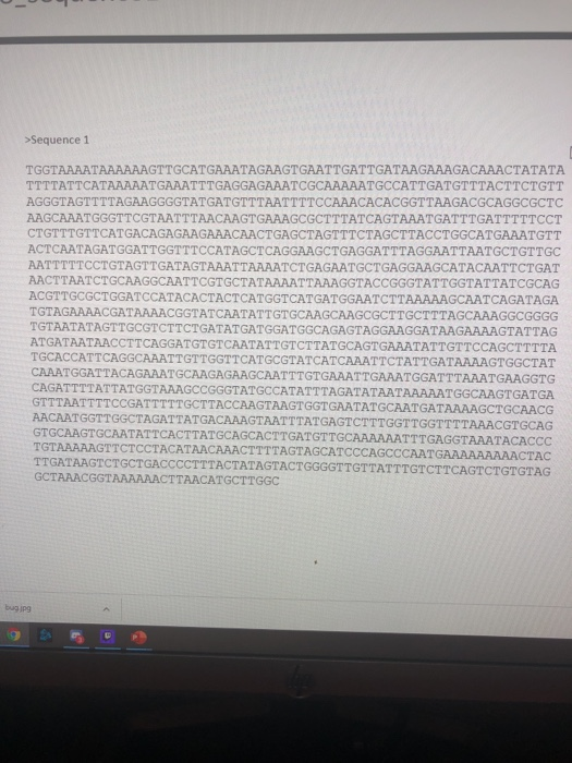 1.) Which reading frame (+1, +2, +3, -1, -2, -3) of | Chegg.com