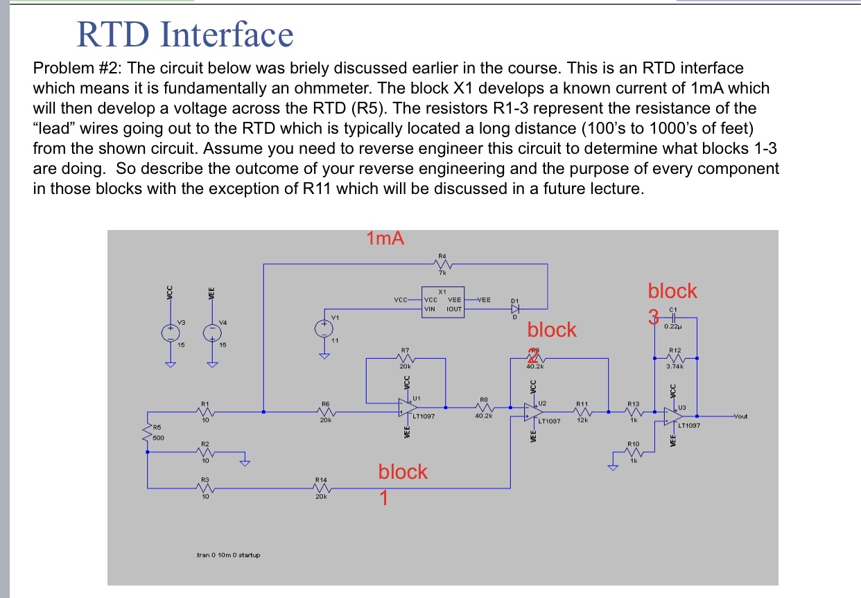 Solved RTD InterfaceProblem #2: The circuit below was briely | Chegg.com