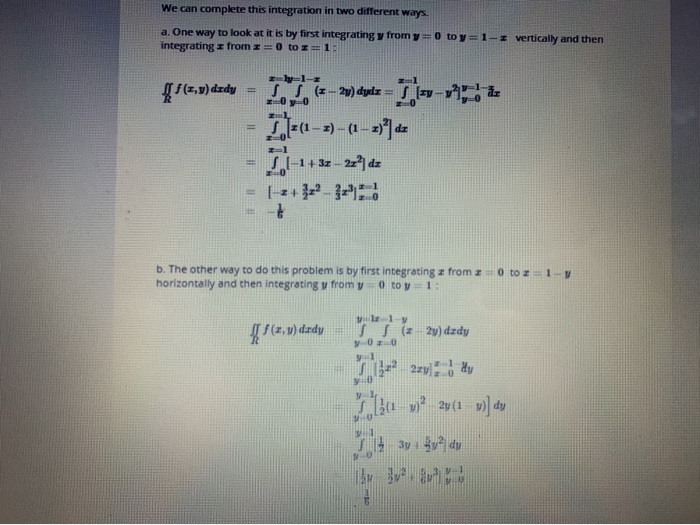Solved Simplify the calculation of an iterated integral by | Chegg.com