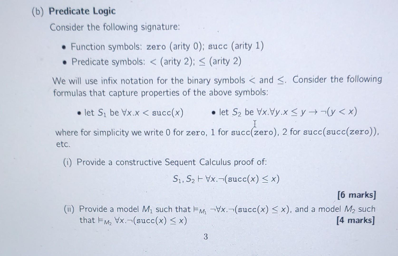 Solved Consider the following signature: - Function symbols: | Chegg.com Solved Consider the following signature: - Function symbols: | Chegg.com