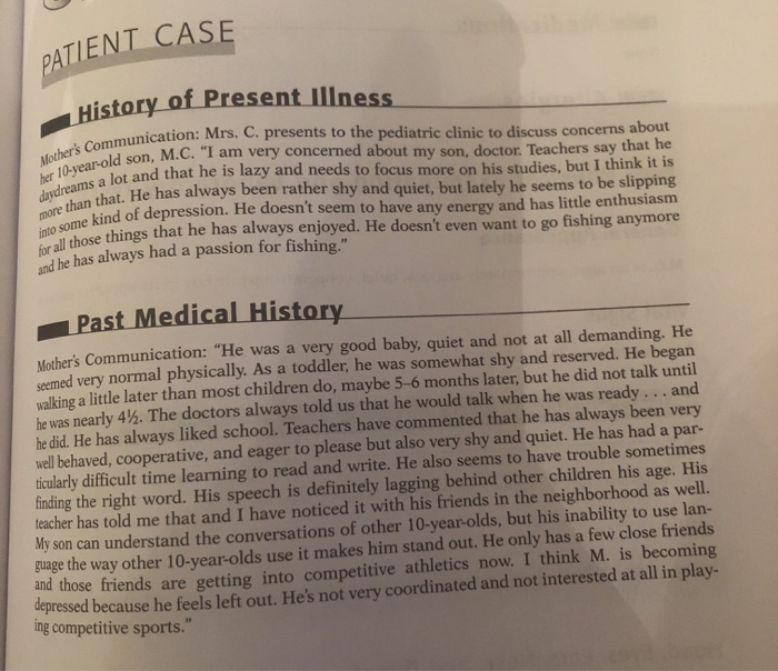 Solved Patient Case Question 1. Identify four significant | Chegg.com