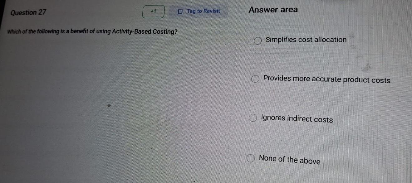 Solved Question 27Which of the following is a benefit of | Chegg.com