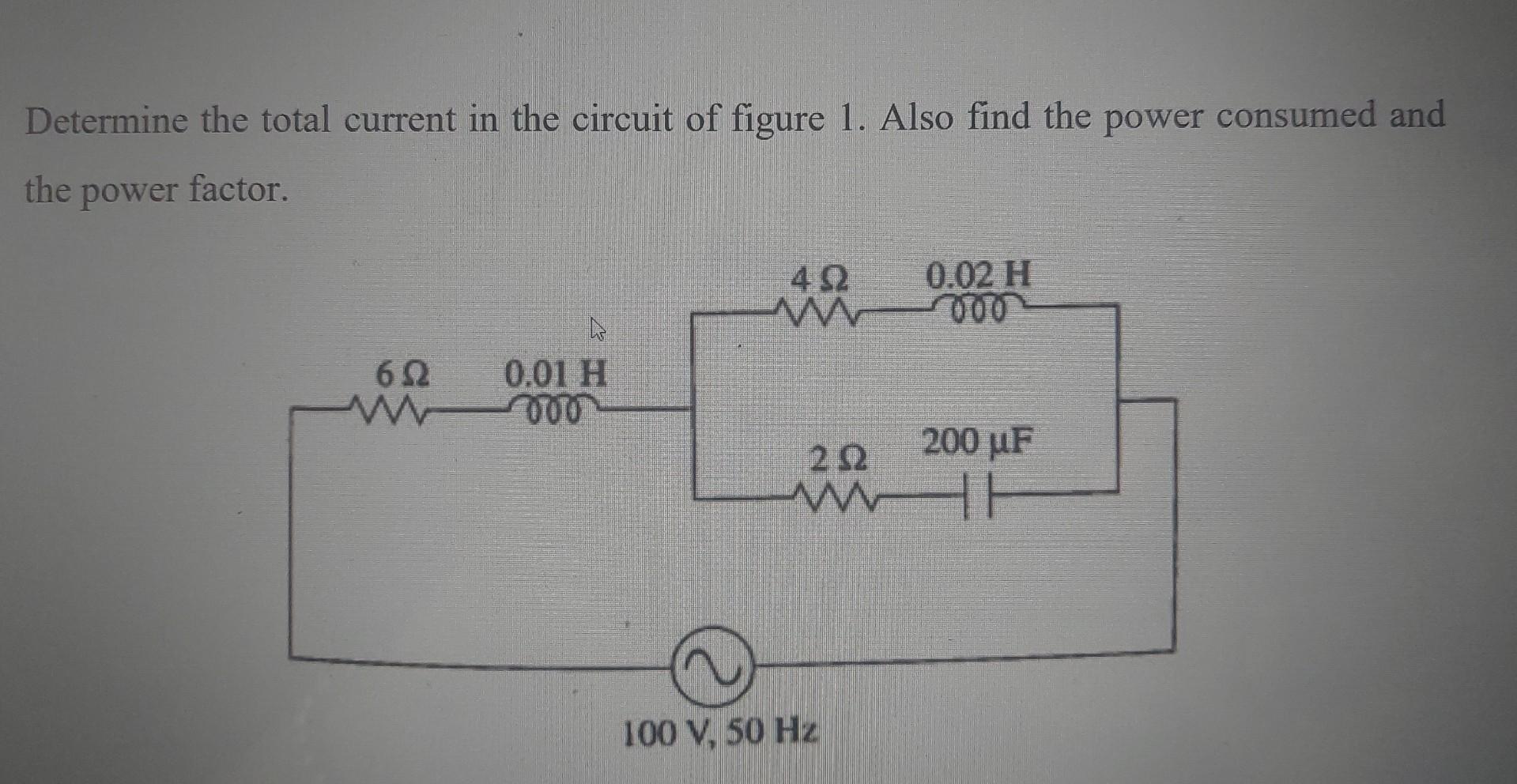 Solved Determine the total current in the circuit of figure | Chegg.com