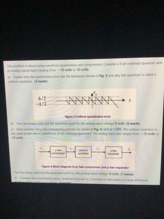 This problem is about using waveform quantization and | Chegg.com