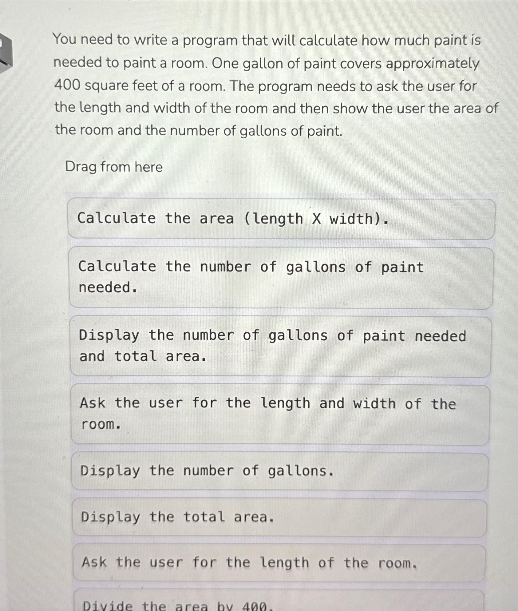 Solved You need to write a program that will calculate how | Chegg.com