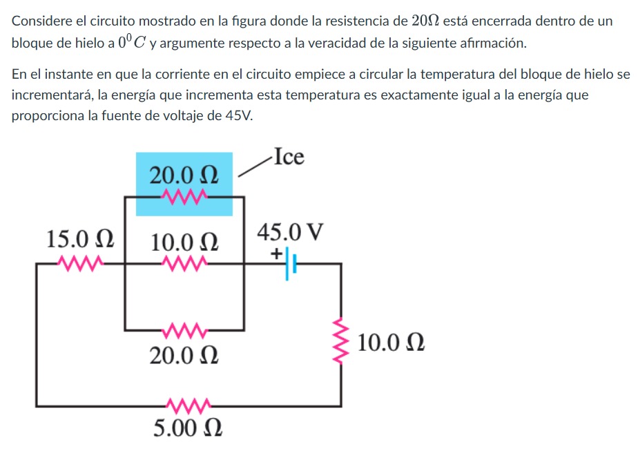 Solved Considere el circuito mostrado en la figura donde la | Chegg.com