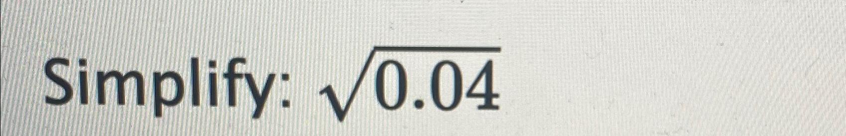 Solved Simplify: 0.042 | Chegg.com