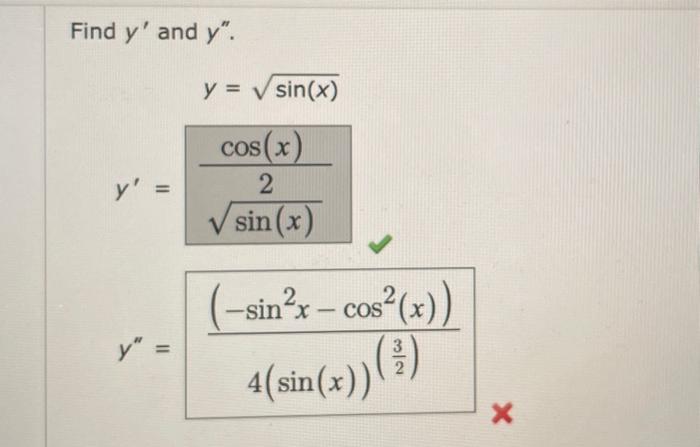 Solved Find y′ and y′′. | Chegg.com