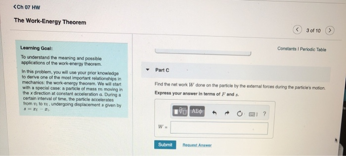 Solved Constants Periodic Table Part Learning Goal: To | Chegg.com