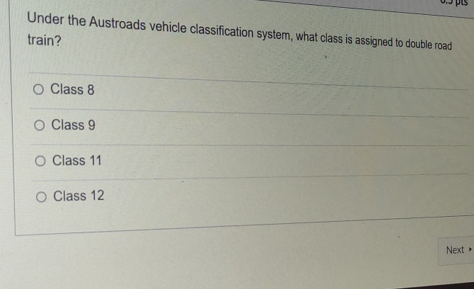 Solved Under the Austroads vehicle classification system, | Chegg.com