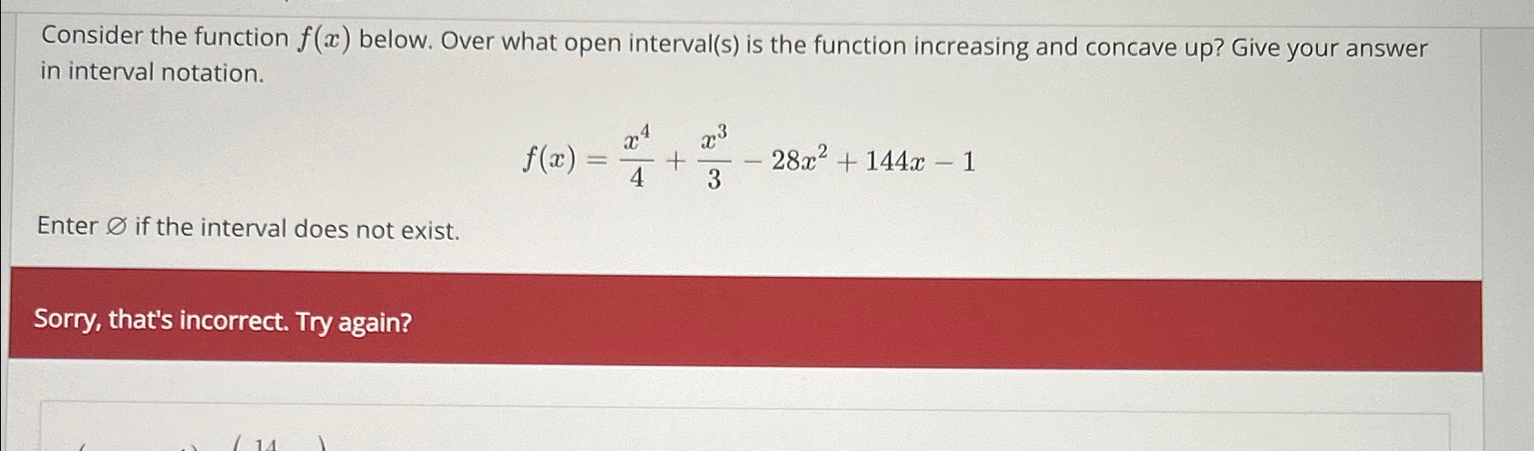 Solved Consider The Function F X ﻿below Over What Open