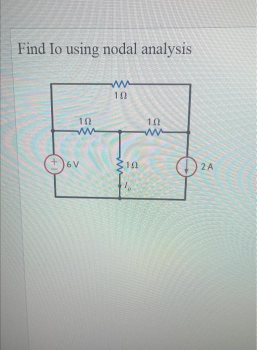 Solved Find Io using nodal analysis Find Io using loop | Chegg.com Solved Find Io using nodal analysis Find Io using loop | Chegg.com