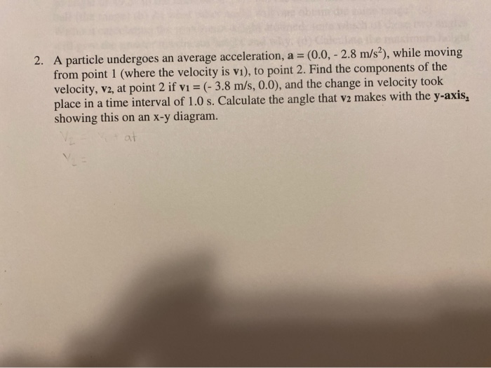 Solved A particle undergoes an average acceleration, a= | Chegg.com