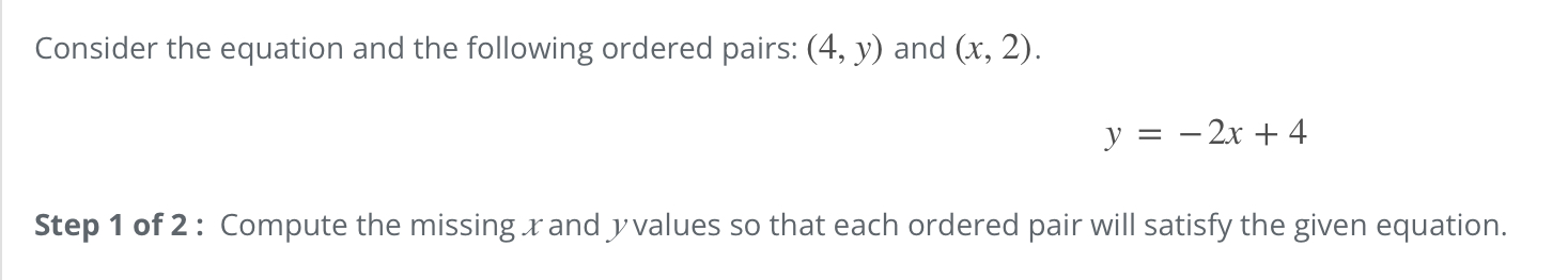 Solved Consider the equation and the following ordered | Chegg.com