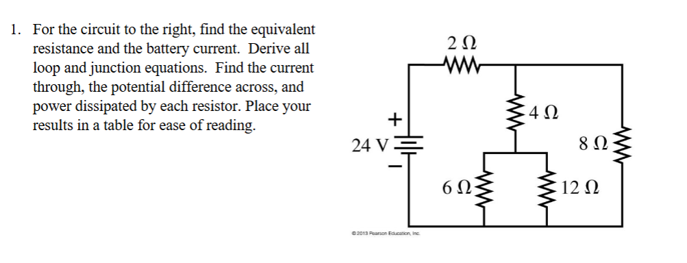 Solved 1. ﻿For the circuit to the right, find the equivalent | Chegg.com