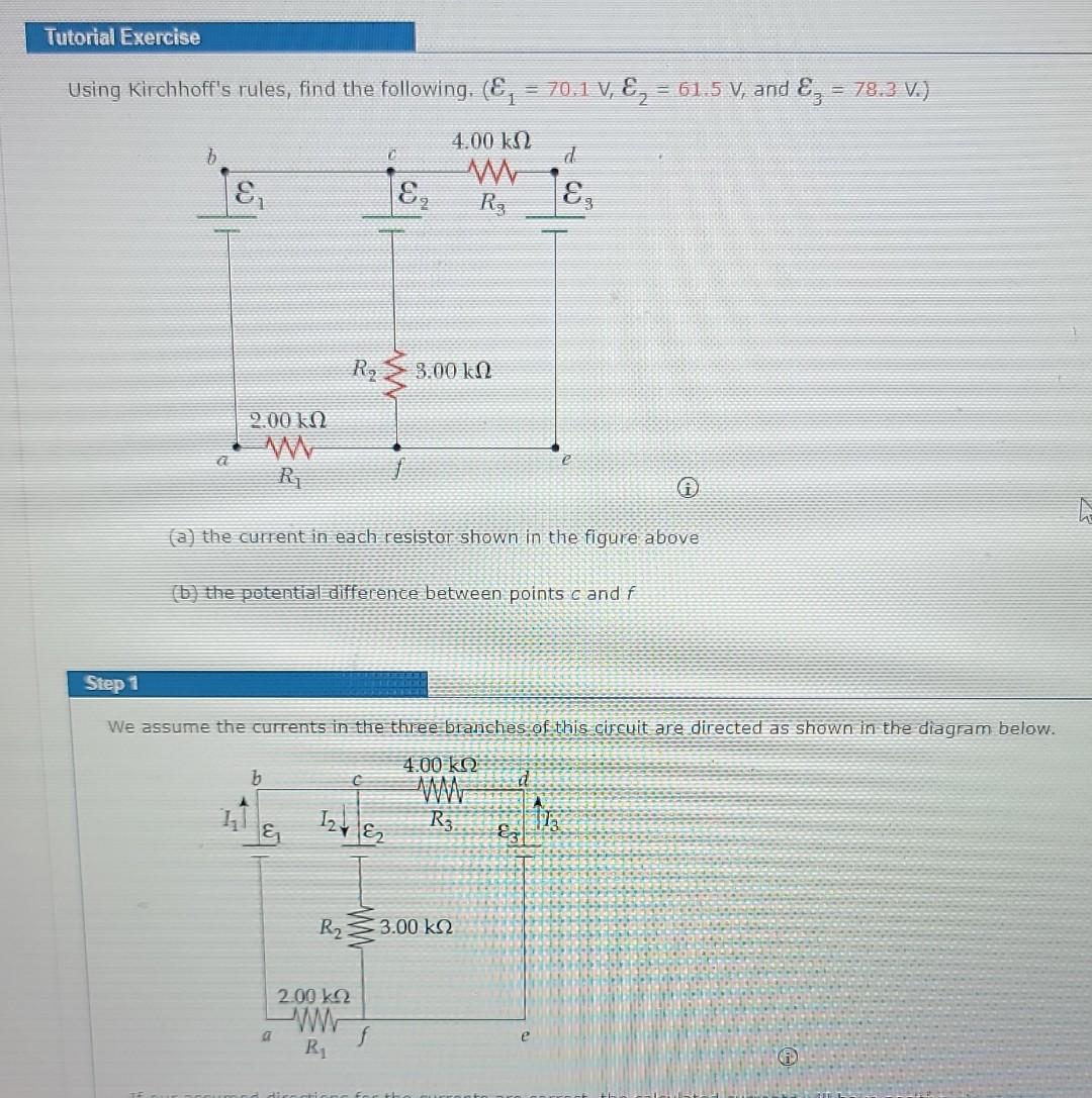 Solved Using Kirchhoff's rules, find the following. | Chegg.com
