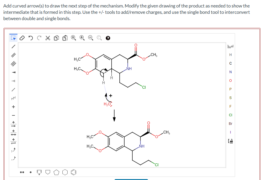 Solved Add curved arrow(s) ﻿to draw the next step of the | Chegg.com
