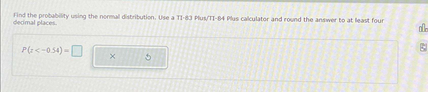 Solved Find the probability using the normal distribution. | Chegg.com
