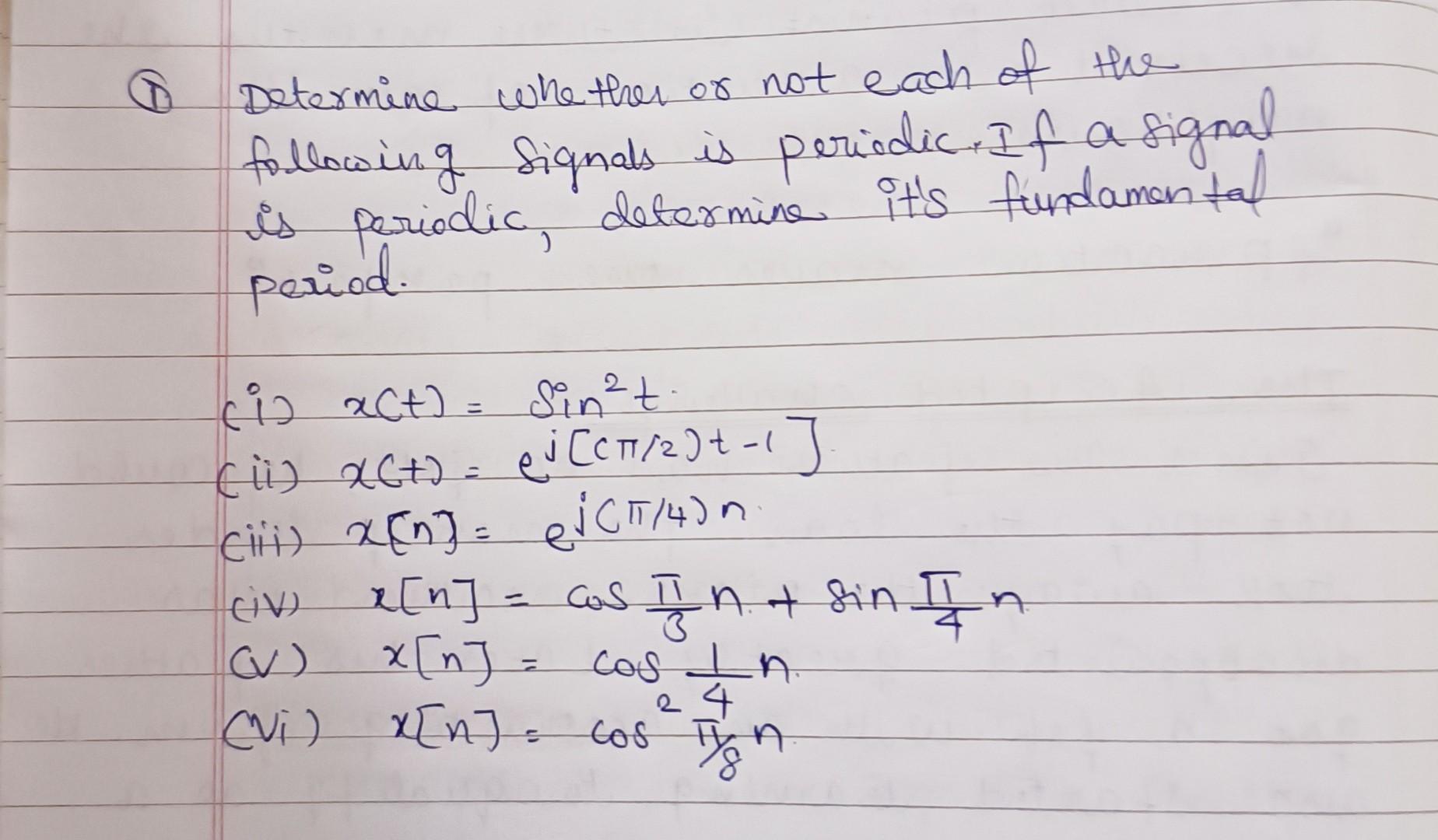 Solved Determine whether or not each of the following | Chegg.com