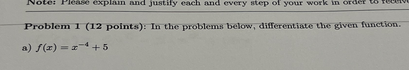 Solved Problem 1 (12 ﻿points): In the problems below, | Chegg.com