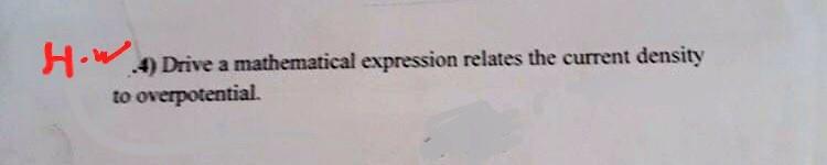 Solved 4) Drive a mathematical expression relates the | Chegg.com