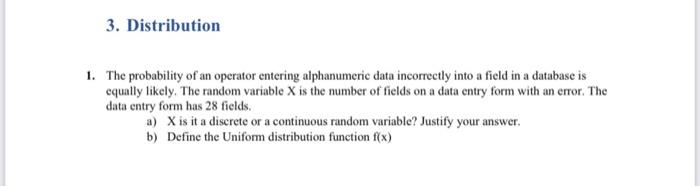 Solved The probability of an operator entering alphanumeric | Chegg.com