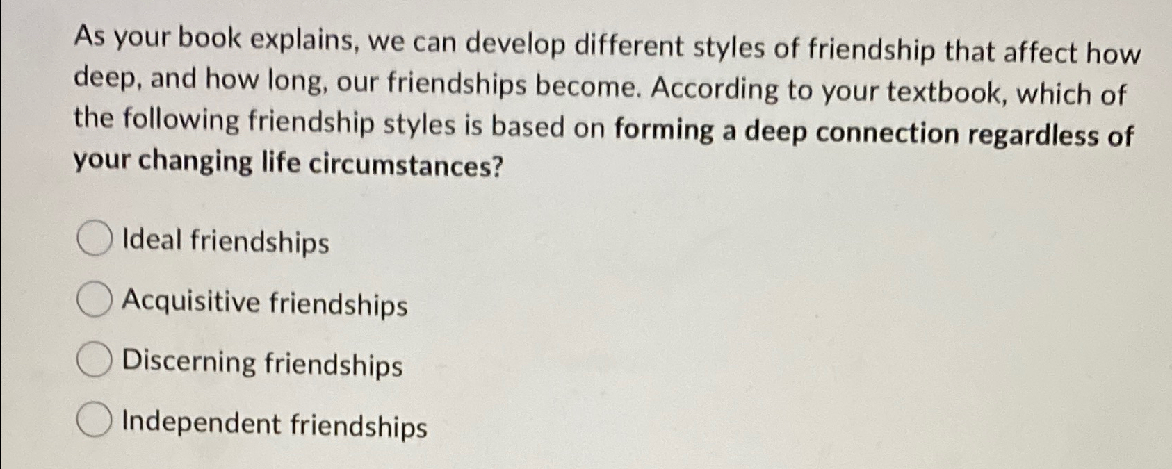 Solved As your book explains, we can develop different | Chegg.com