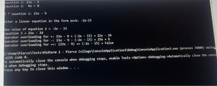 Recall that a linear equation is an equation of the | Chegg.com